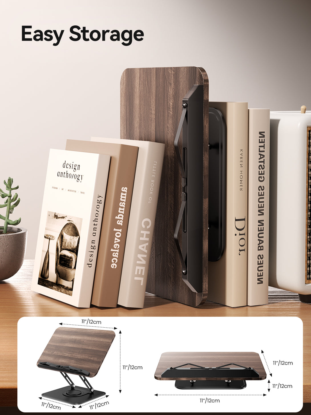 iDock Ergonomic Foldable Book Stand for Reading & Study | iDock Stand